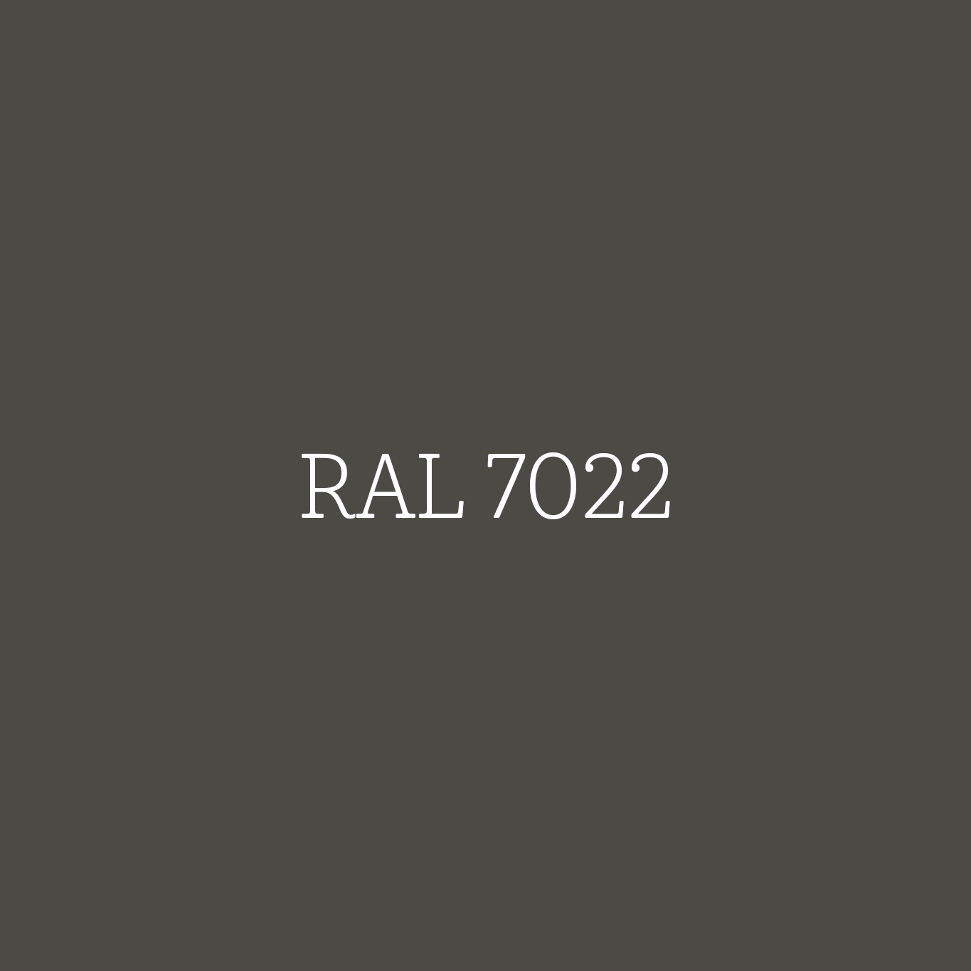 RAL 7022 Umbra Grey - krijtverf Mia Colore