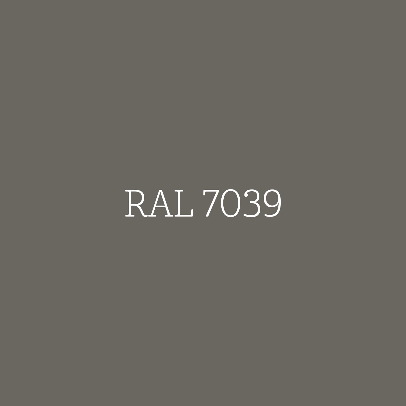 RAL 7039 Quartz Grey - hoogglans lak waterbasis l'Authentique